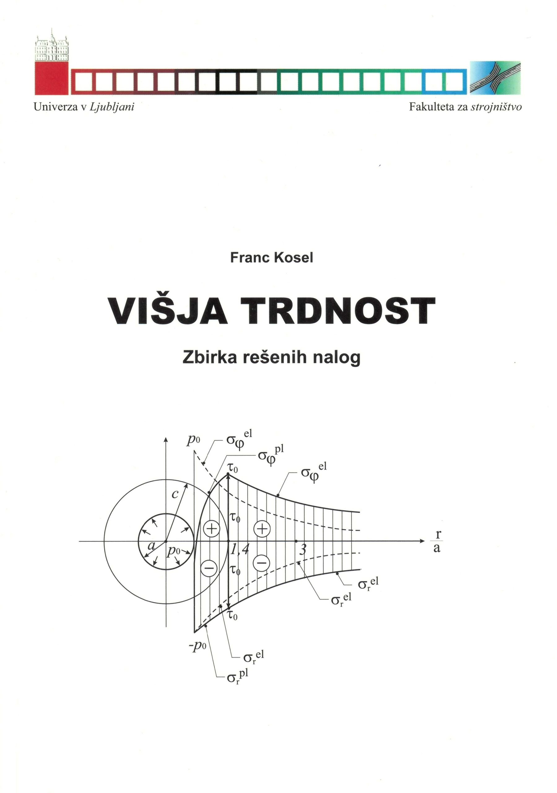 Višja trdnost: zbirka rešenih nalog - Fakulteta za strojništvo